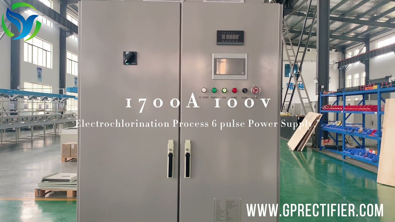 1700A 100V Water Treatment Rectifier for Electrochlorination Process ...