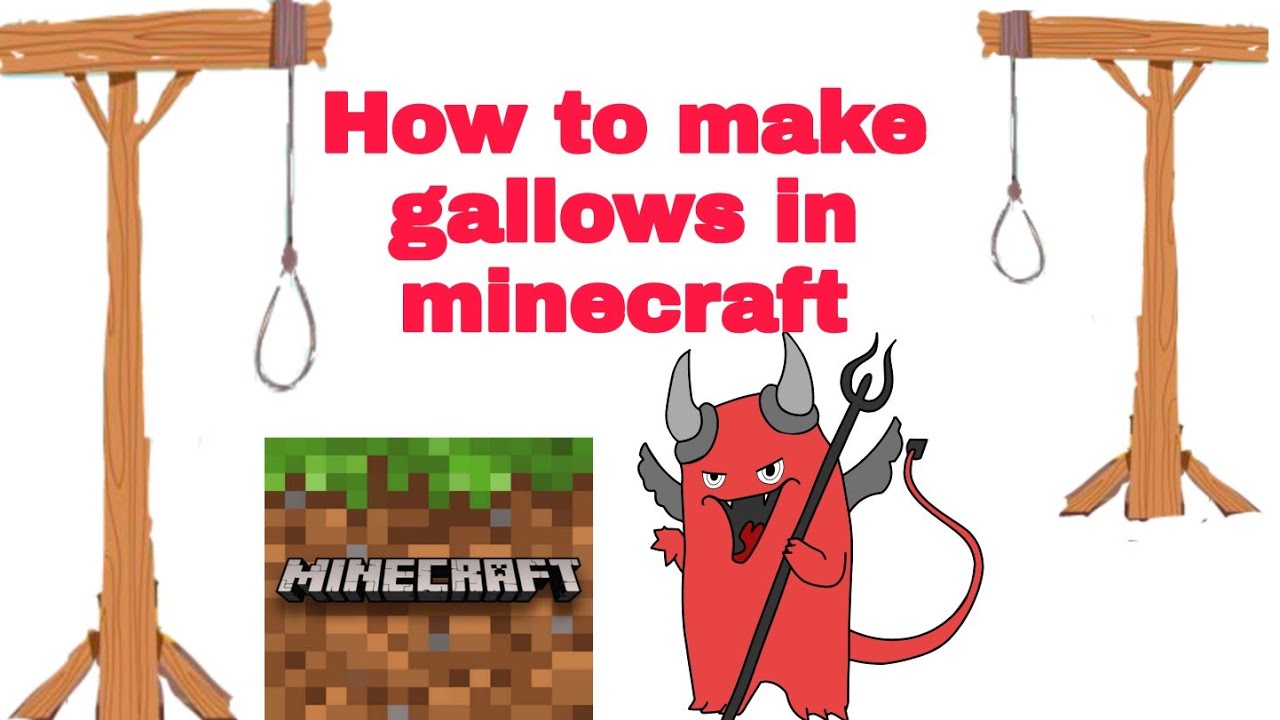 How to make gallows in minecraft - YouTube