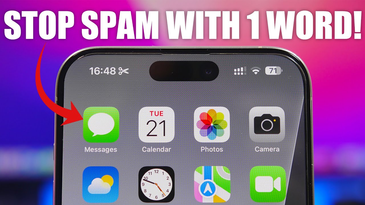 How To Stop SPAM Texts with This One Word ! - YouTube