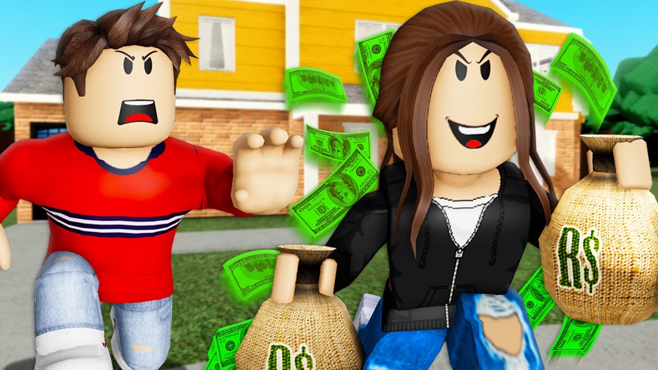 Robbed By His Sister! A Roblox Movie - YouTube