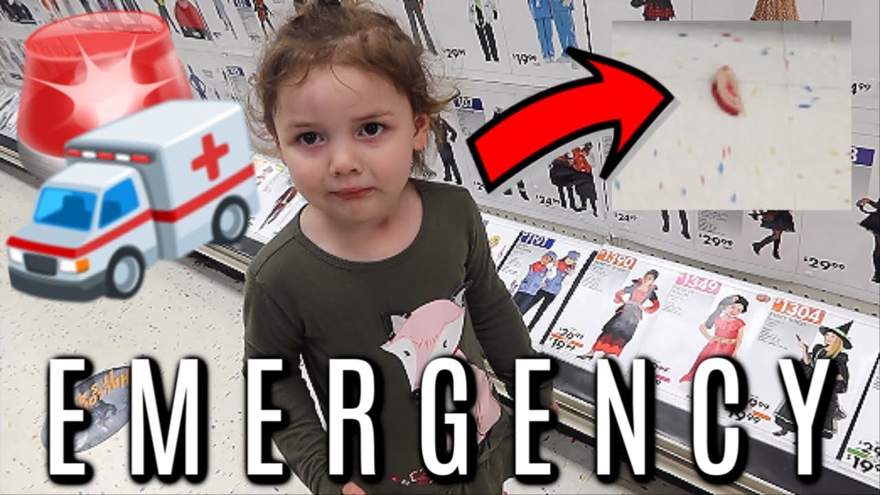 EMERGENCY AT PARTY CITY! HER EAR FELL OFF! - YouTube