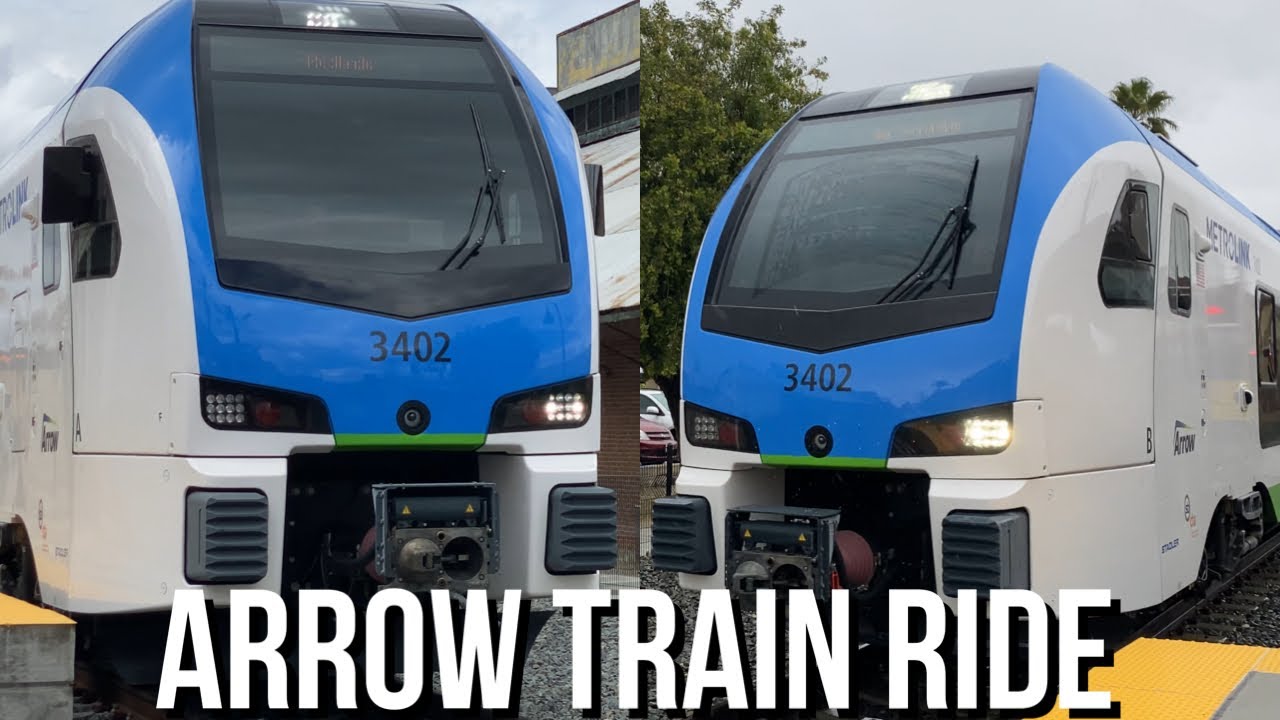 Arrow Train Ride From San Bernardino Downtown to Redlands Downtown 3/22 ...