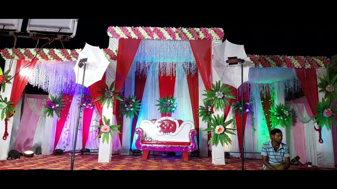 how to decorate jaimal stage दुनिया का सबसे बड़ा जयमाला स्टेज - YouTube