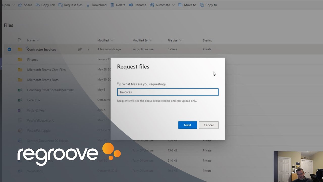How to use OneDrive for Business like an FTP for File Requests - YouTube