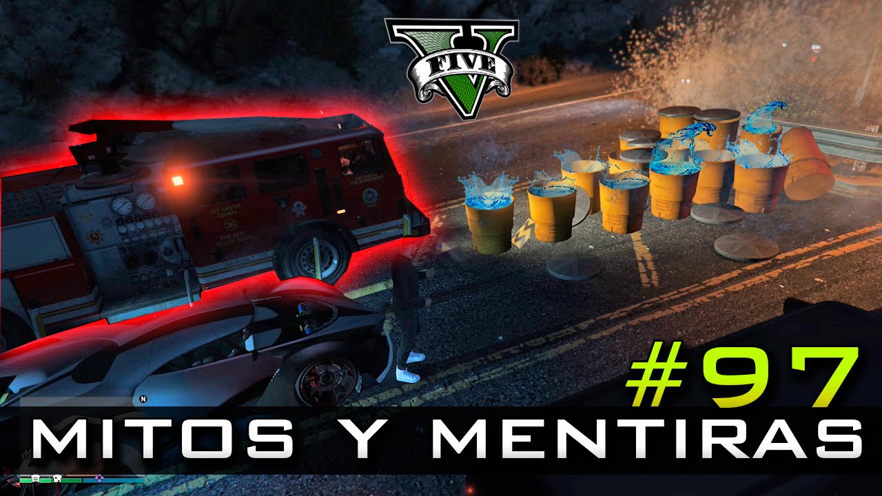 GTA V - Mitos y Mentiras #97 | Llenando los botes de agua y escena de ...