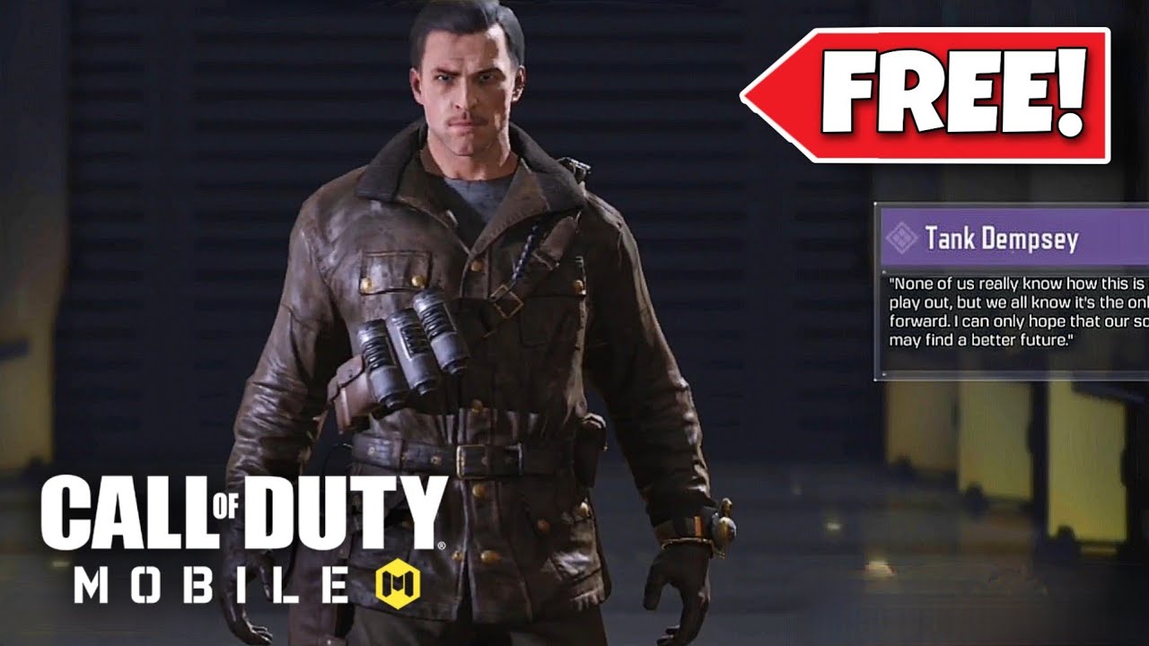 *NEW* CALL OF DUTY MOBILE - how to get FREE EPIC "TANK DEMPSEY" Skin in ...