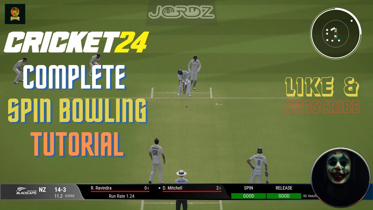How to Do Spin Bowling in Cricket 24 With Keyboard || Complete Spin ...