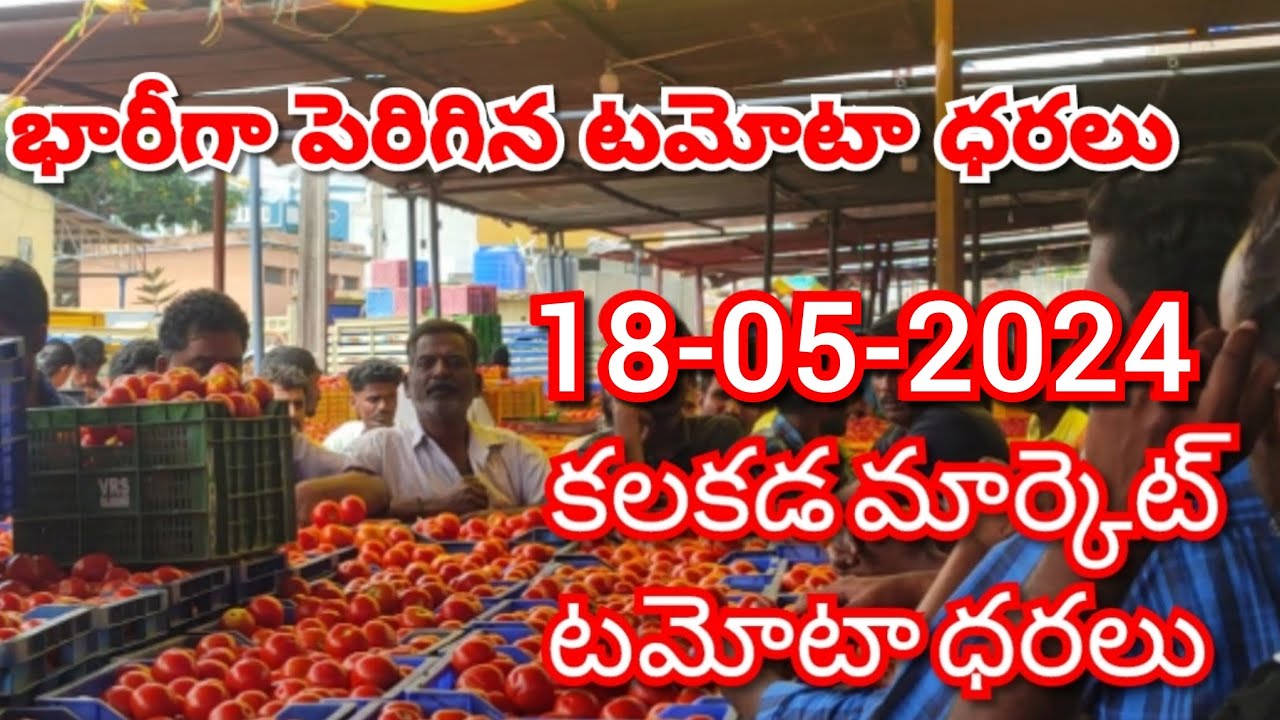 కలకడ 🍅🍅🍅 టమాటో మార్కెట్ ధరలు ||ఈరోజు టమోటో ధర || 18-05-2024#kalakada ...