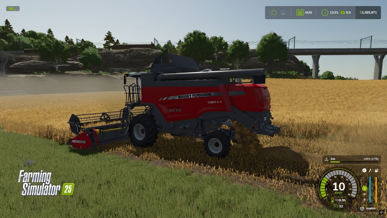 Farming Simulator 25 Hutan Pantai Repce aratás #01 Massey Ferguson Beta ...