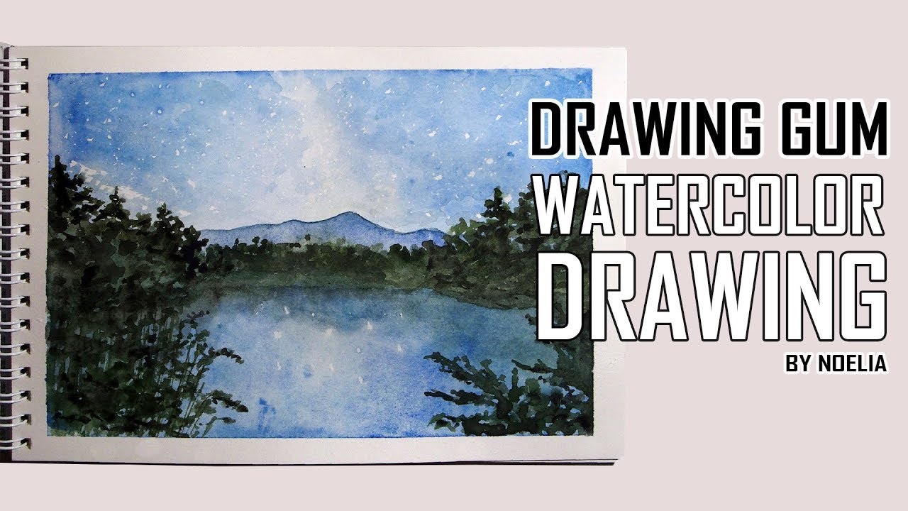 How to use drawing gum / Как использовать маскирующую жидкость - YouTube