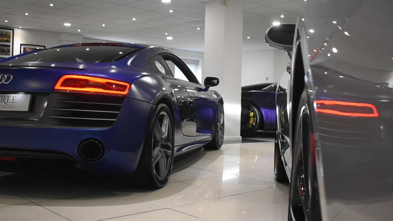 Matte Sepang Blue Audi R8 5.2 FSI V10 Plus S Tronic Quattro at Baytree ...