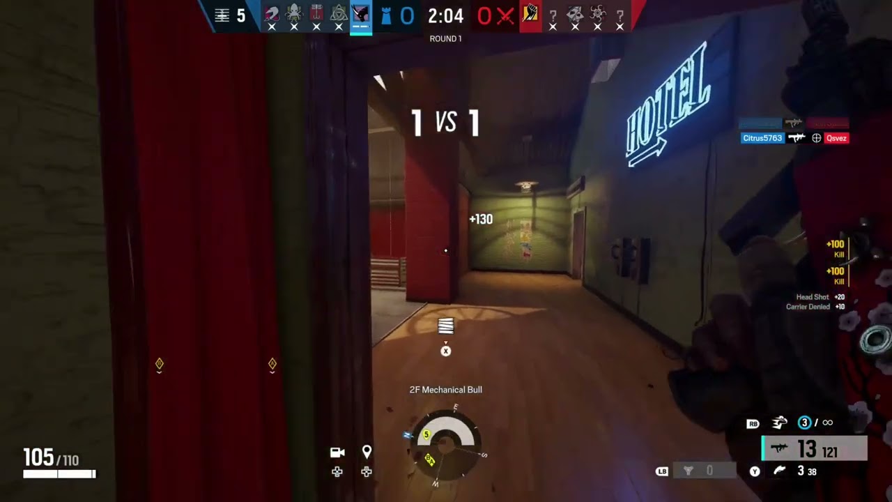 1v3 clutch in R6!!! - YouTube