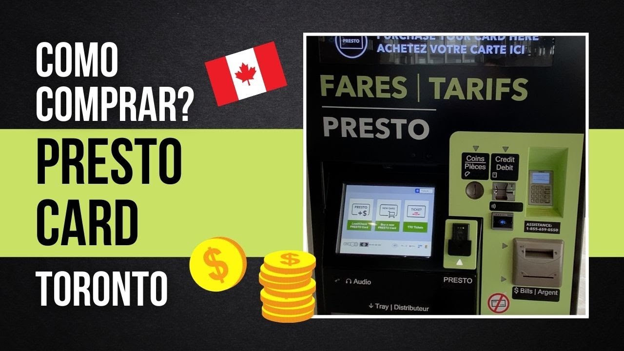 PRESTO CARD no TTC em TORONTO. Como comprar? - YouTube