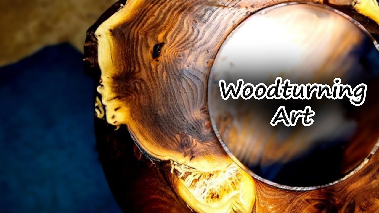 Handcrafted Luxury Decorative Wooden Bowl - Woodturning Art 🪵 - YouTube