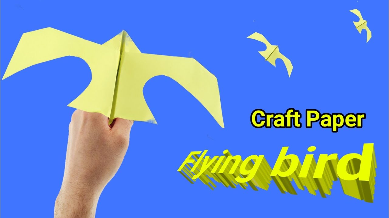 How To Make A4 Paper Bird Plane | Origami Bird Plane | - YouTube