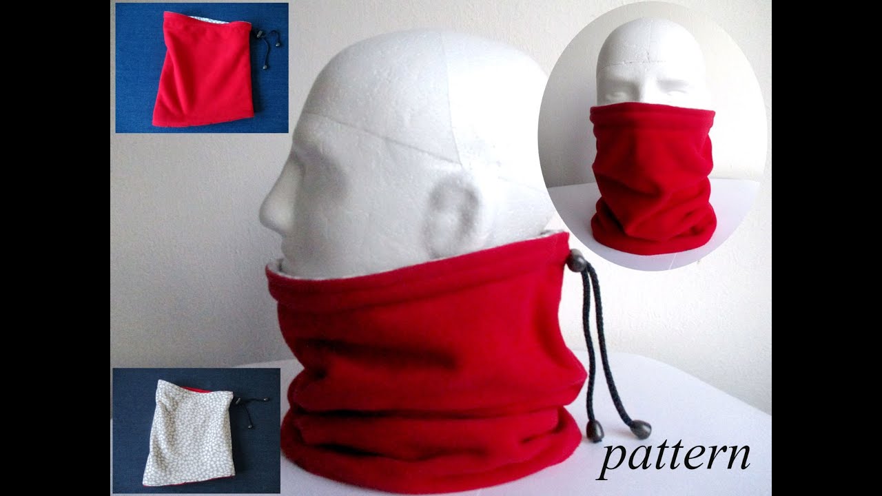 Fleece Tube Scarf/ Neck Warmer/ PDF Sewing Pattern (XS - 4XL size ...
