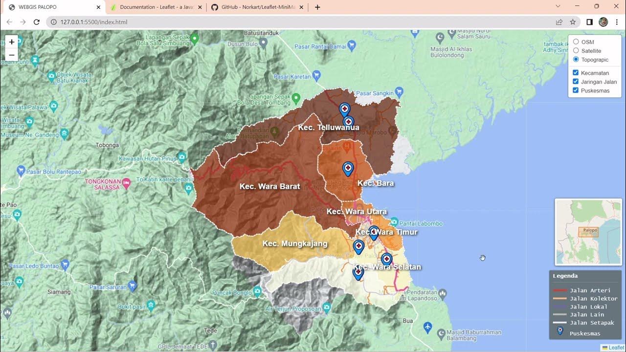 Menambahkan Inset (Minimap) dan Skala di Halaman WebGIS || Leafleat JS ...