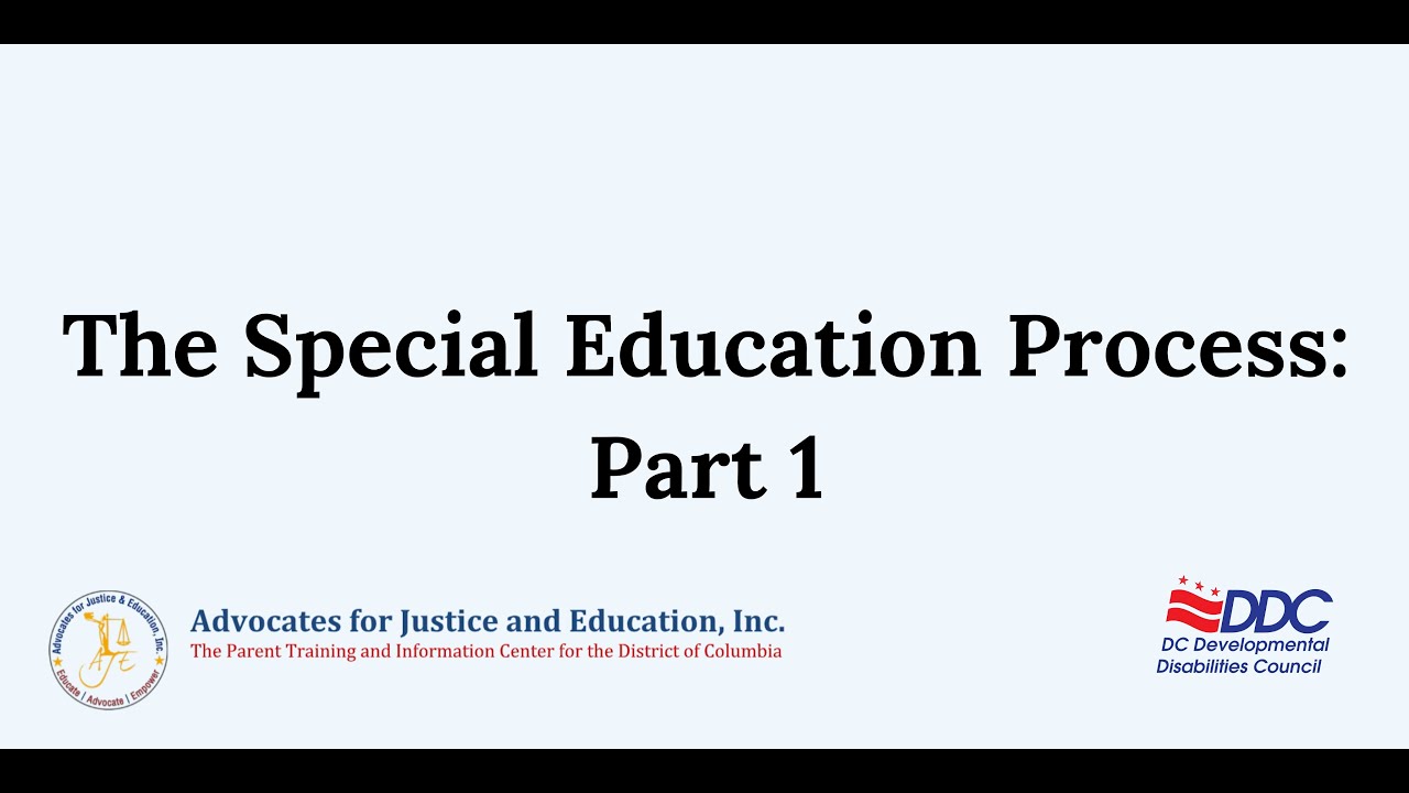 The Special Education Process – Part 1 - YouTube