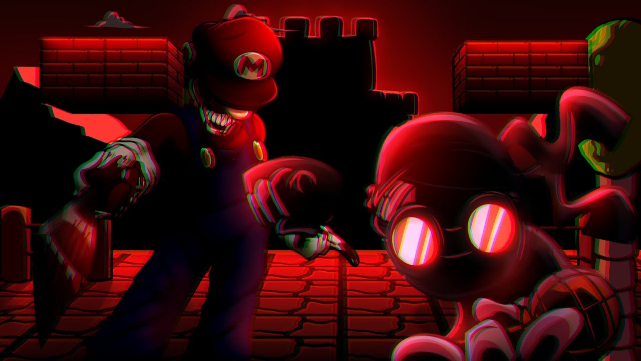 It's a Me x Accelerant | Super Horror Mario vs. Hank J. Wimbleton | FNF ...