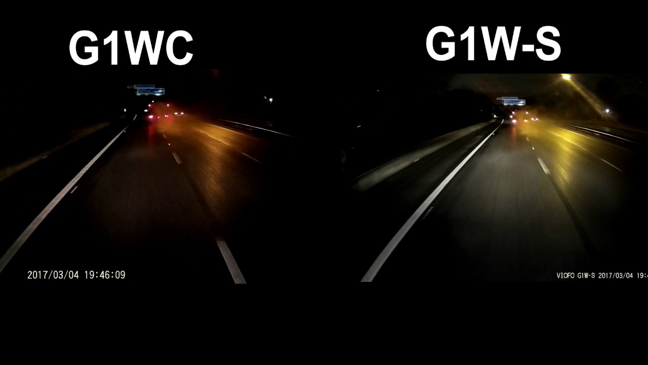VIOFO G1W-S vs g1wc comparison test clip - YouTube