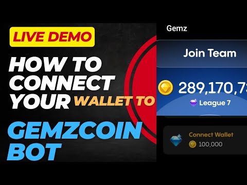 How To Connect Your Wallet To Gemzcoin Bot | Listing Soon | #crypto # ...