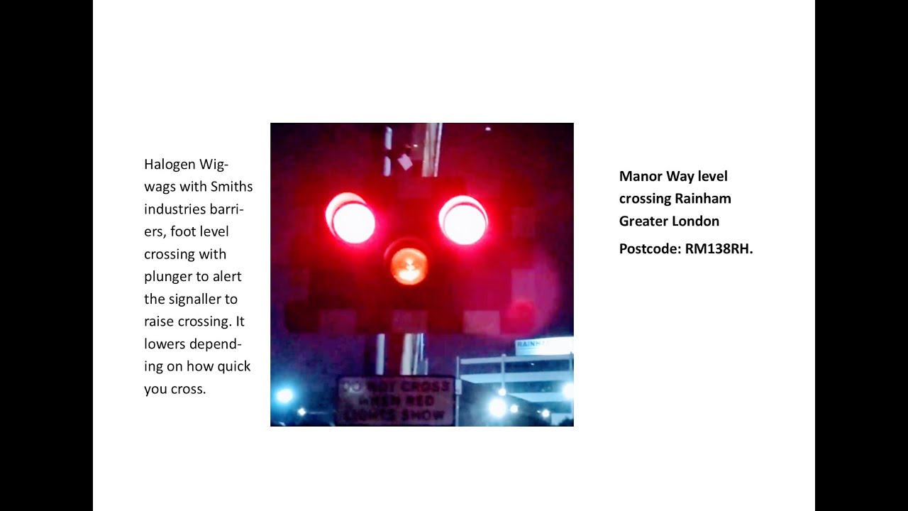 *NOW REMOVED* Manor Way Level crossing Rainham Greater London (trains ...