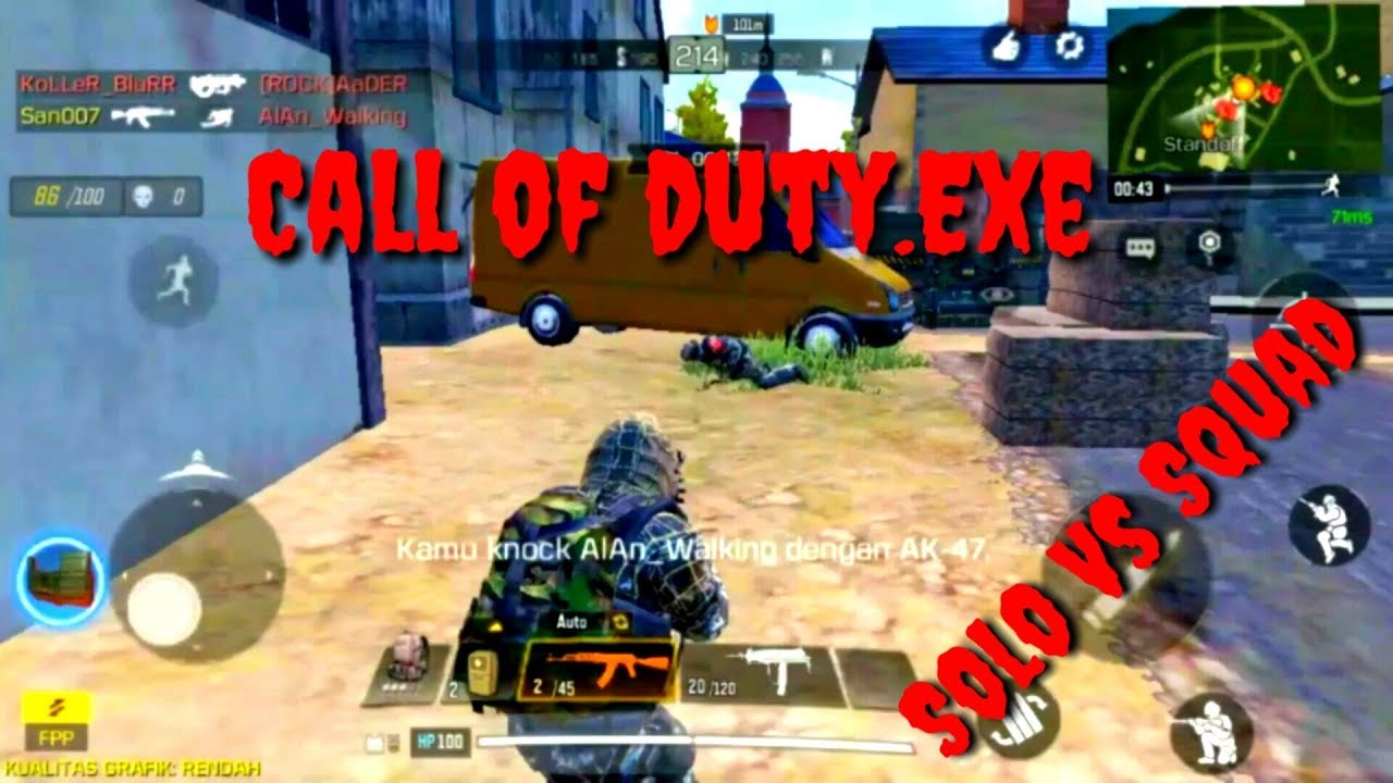 Call of duty.Exe |Solo vs squad - YouTube
