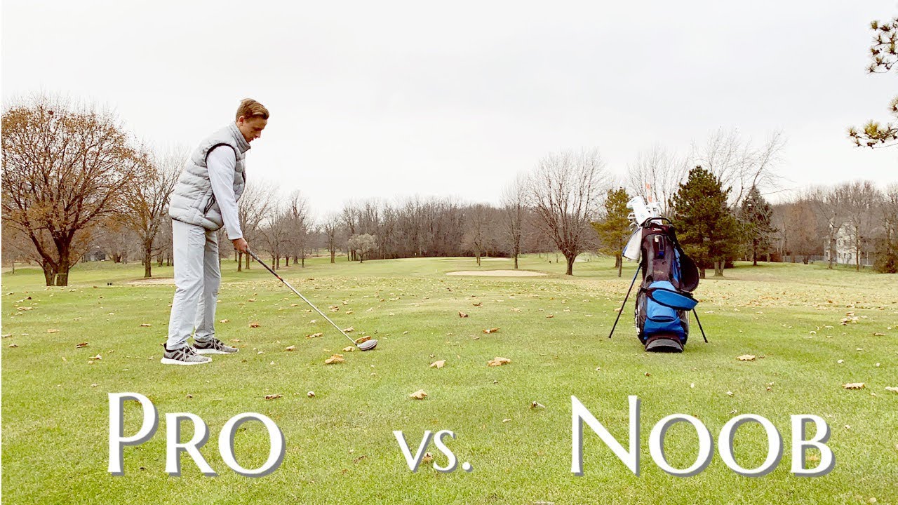PRO vs. NOOB Golf Match! - YouTube