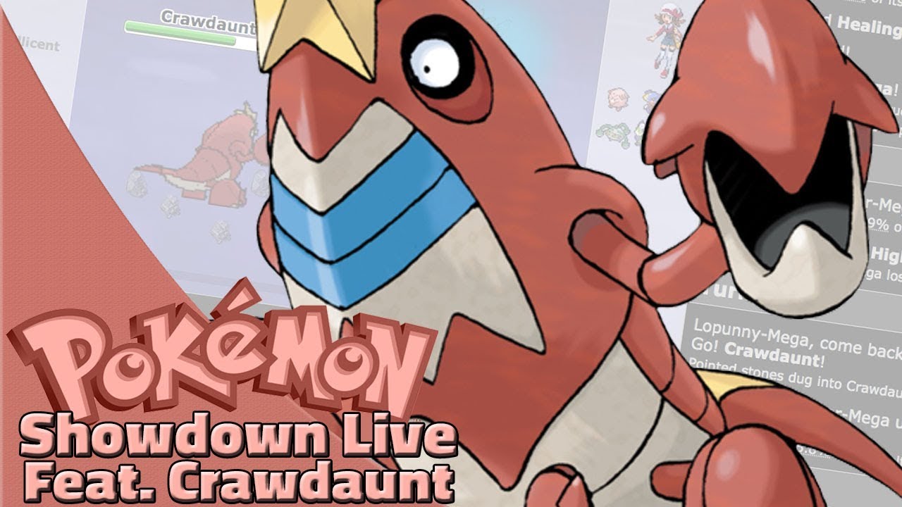 Choice Band Crawdaunt! Pokemon Sun and Moon OU Showdown Live W ...