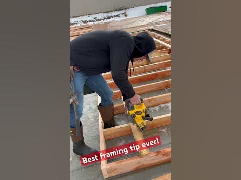 Best framing tip ever #framing #construction #framers - YouTube