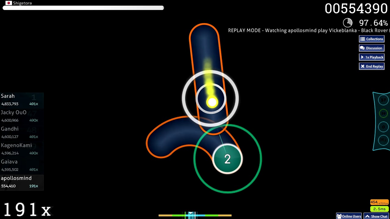 osu! - Black Rover by Vickeblanka (TV Size) [NiNo's Insane] (92.85% ...