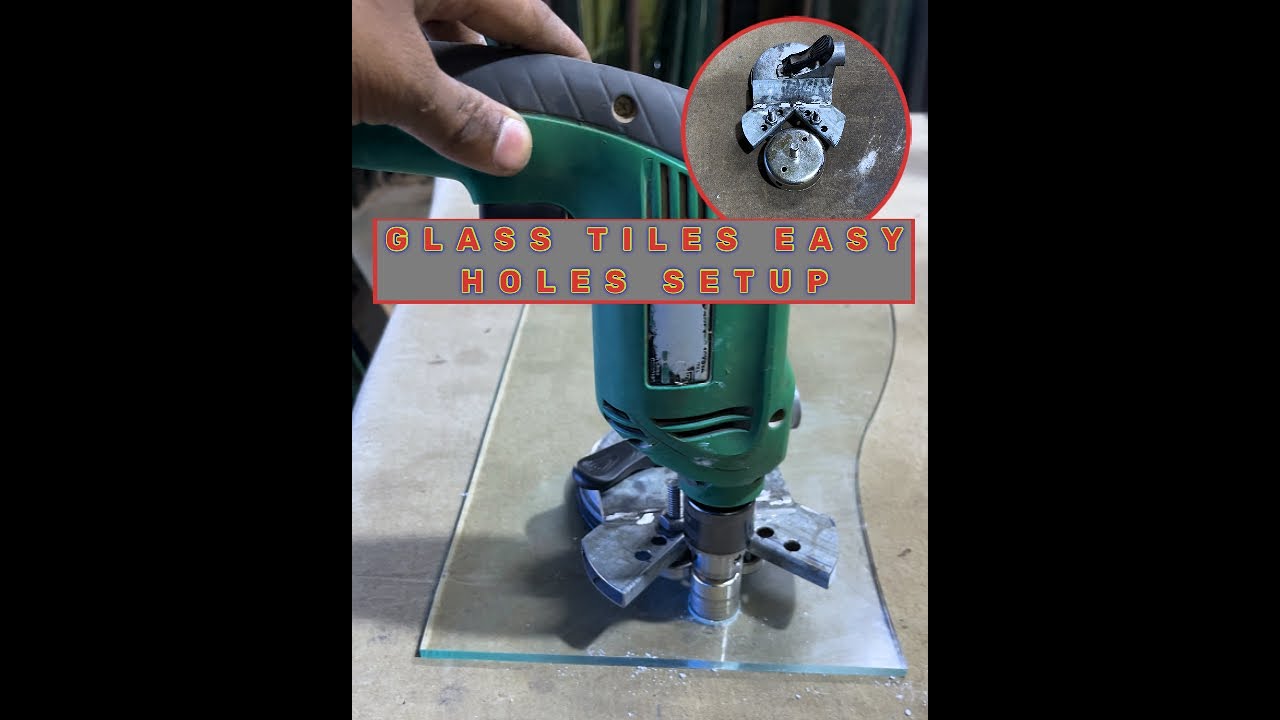 Glass tiles Easy holes setup making video - YouTube