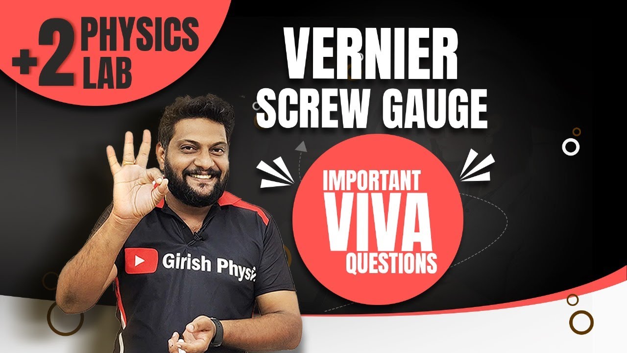 Plus Two | Physics | Practical Lab | Important VIVA Questions | Vernier ...