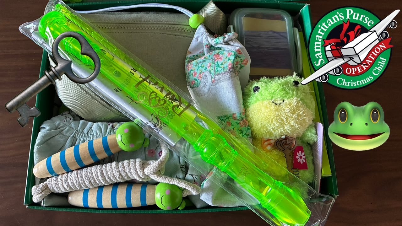 Operation Christmas Child Shoebox | Secret Garden Themed | Green and ...