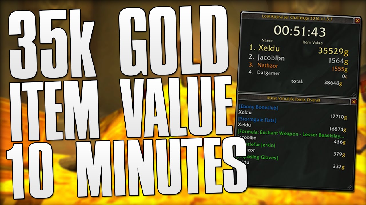 How To Make 35k Gold Item Value In Under 10 Minutes!.... (WoW Gold ...