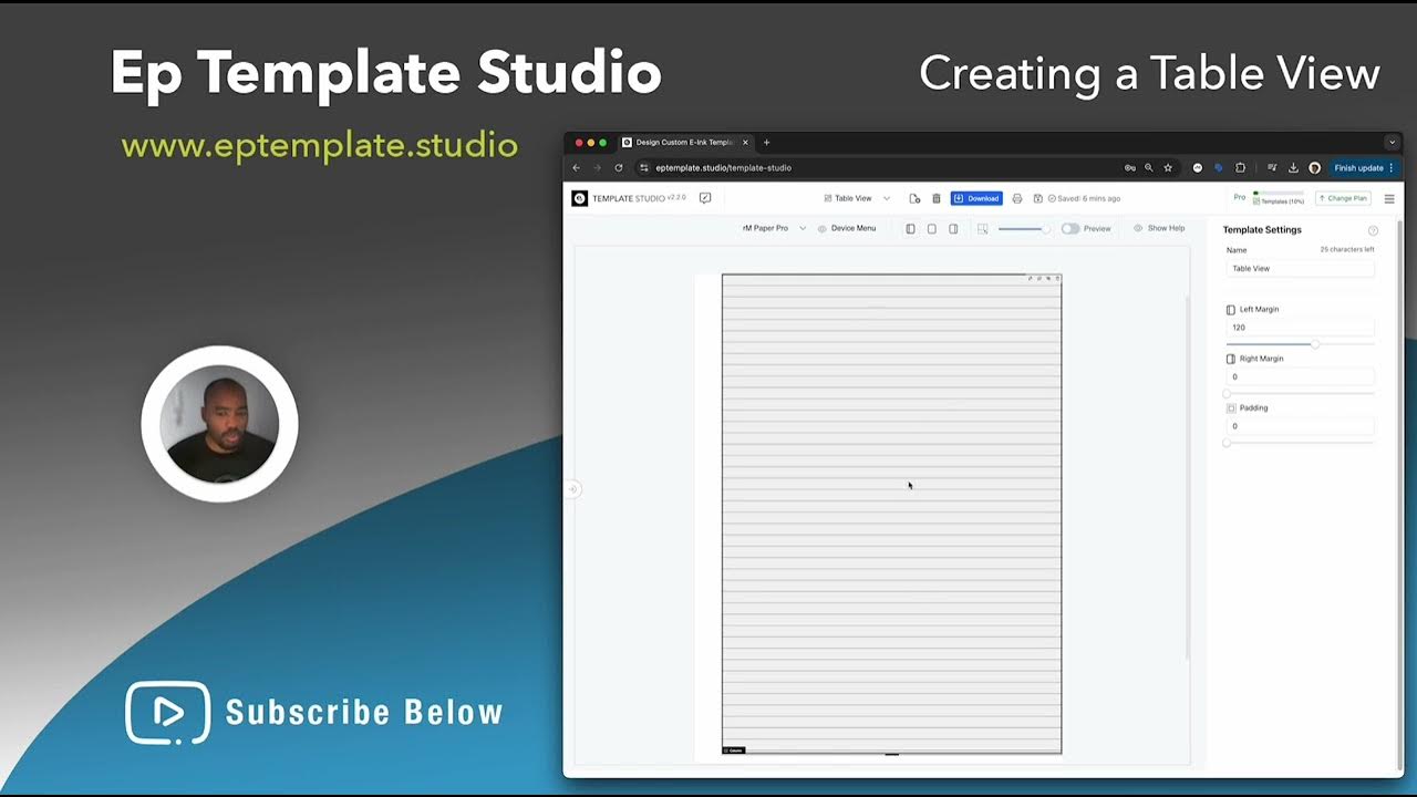 Ep Template Studio - Creating a Table View Template - YouTube