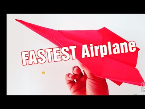 HOW TO MAKE FAST FLYING PLANE - YouTube