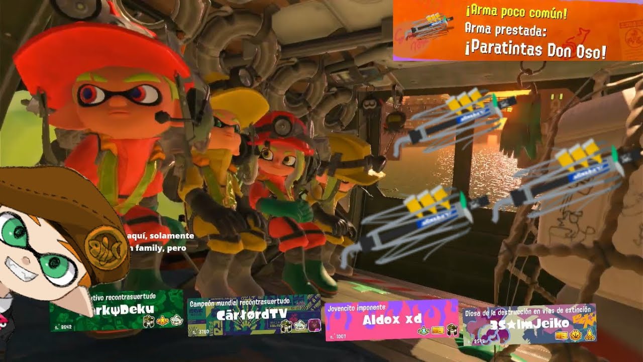 JUGANDO CON EL PARAGUAS DE DON OSO c/Jeiko, Aldox y DarkDeku | Splatoon ...