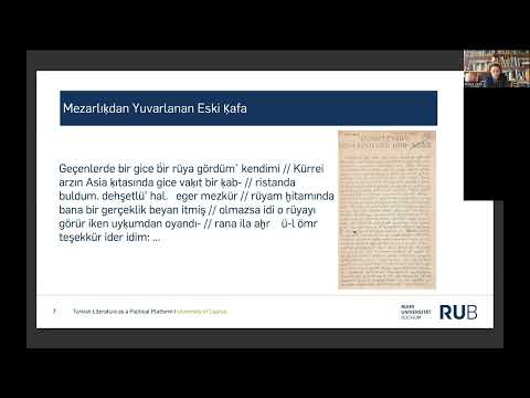 Turkish Literature as a Political Platform 3: Hülya Çelik (Ruhr -Universität Bochum, Germany)