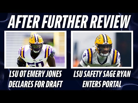 LSU OT Emery Jones Declares For Draft | Brian Kelly Previews Baylor ...