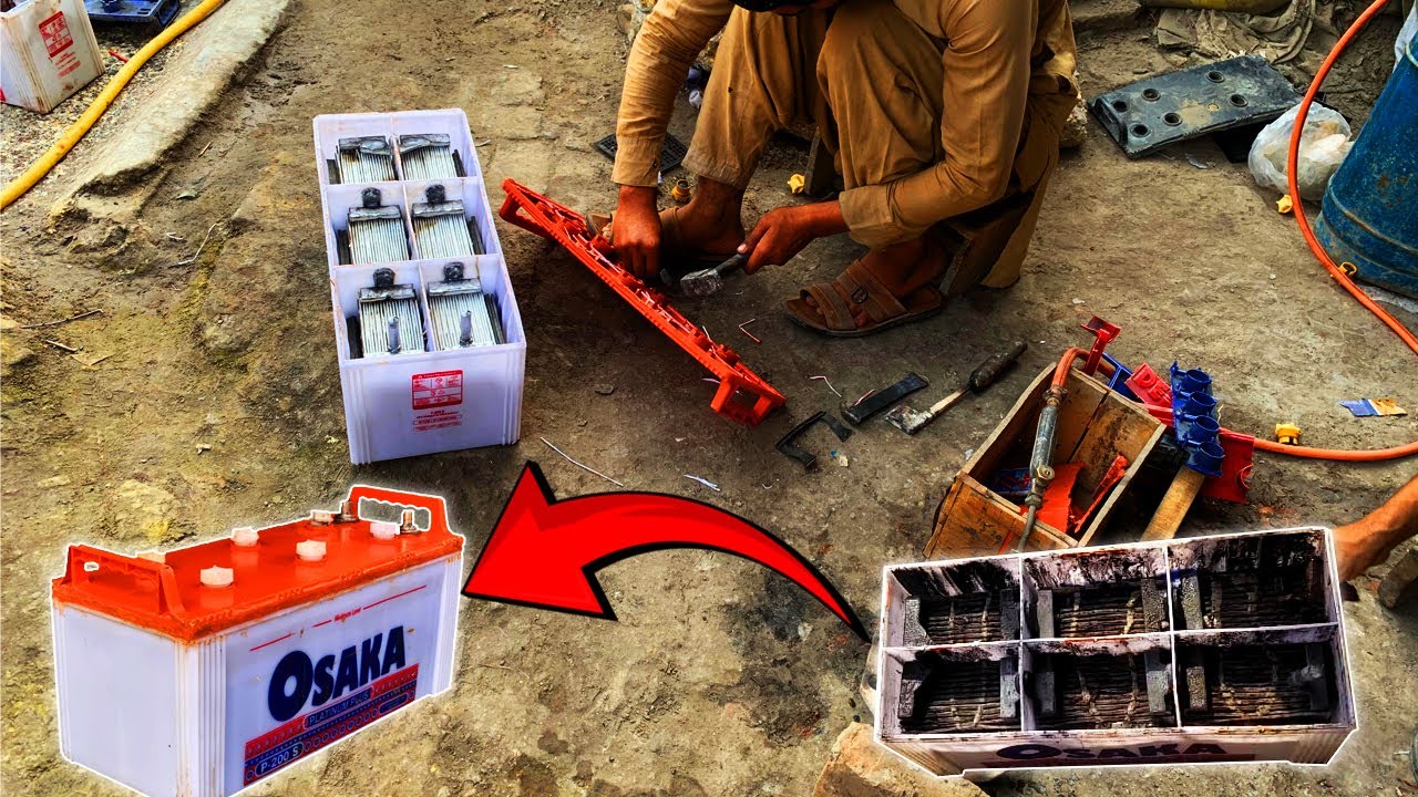 Brilliant technique of Dead Old lead acid battery restoration - YouTube