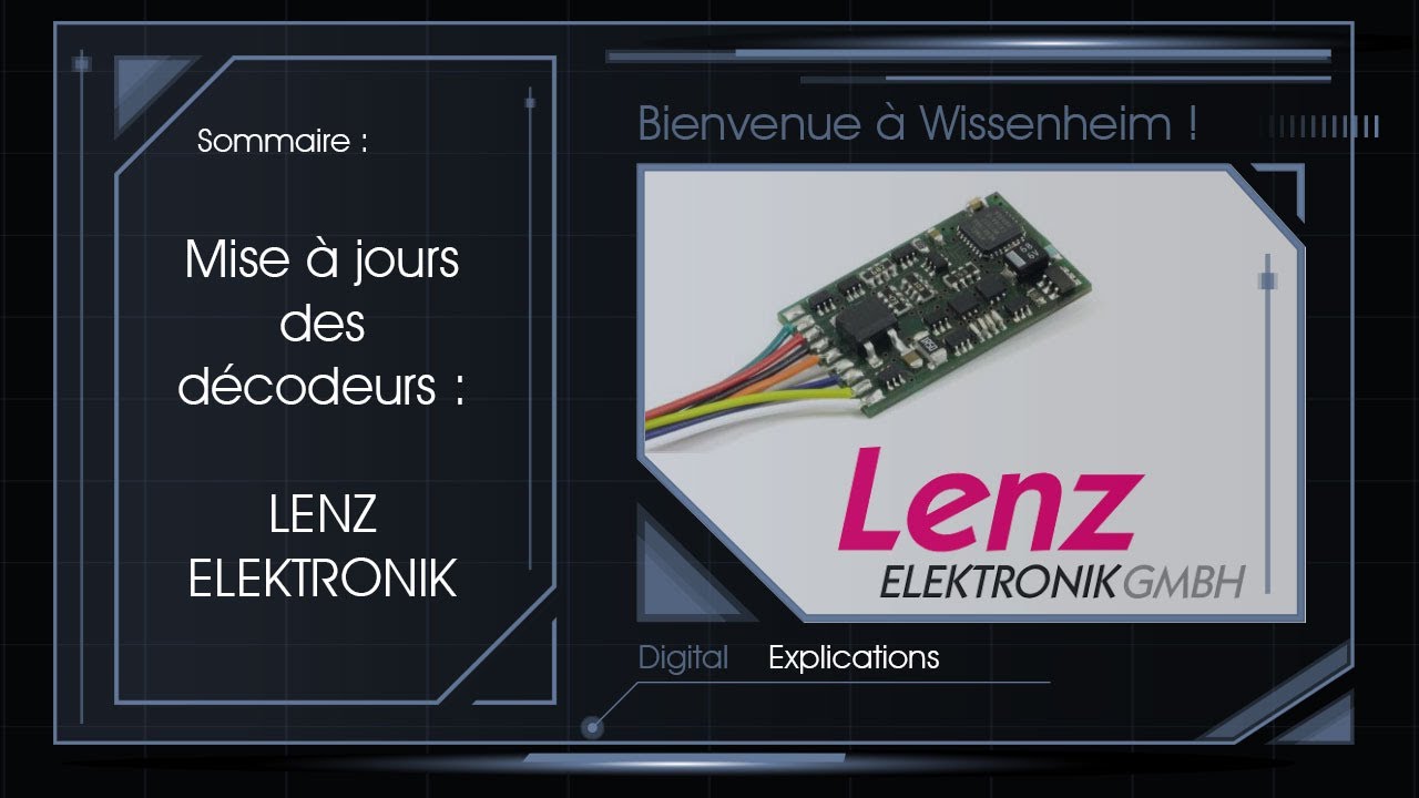 Mise à jour des Décodeurs LENZ - YouTube