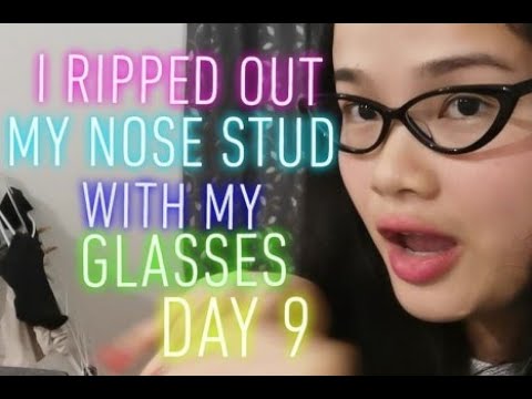 Nose piercing ripped out by glasses - YouTube