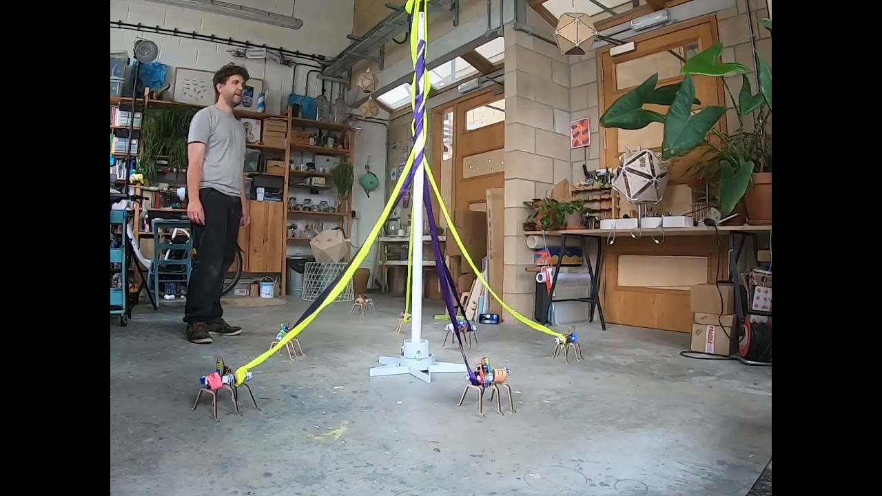 First braid on the PENELOPE robot maypole - YouTube
