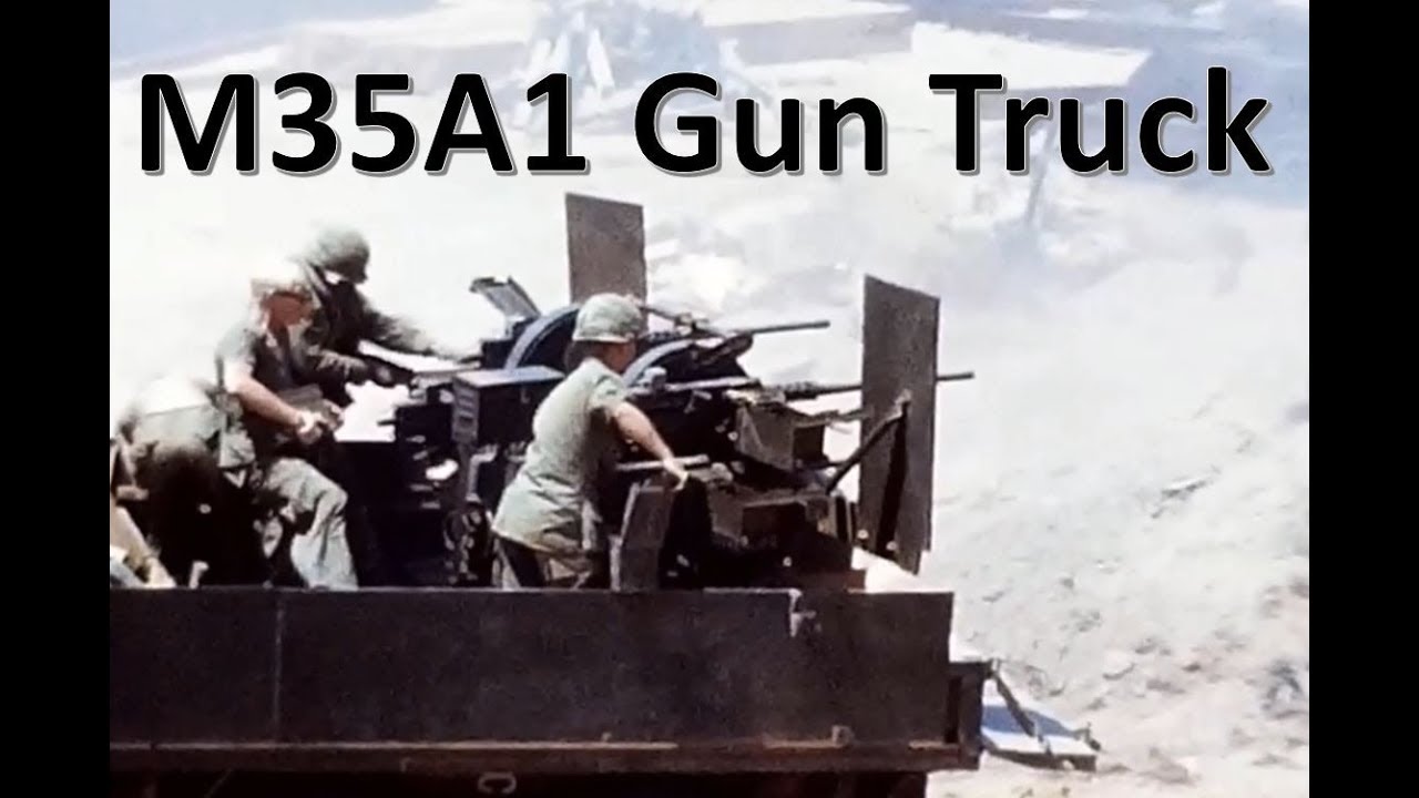 Vietnam Gun Truck in Action – M35A1 Quad .50 (1968-69) - YouTube