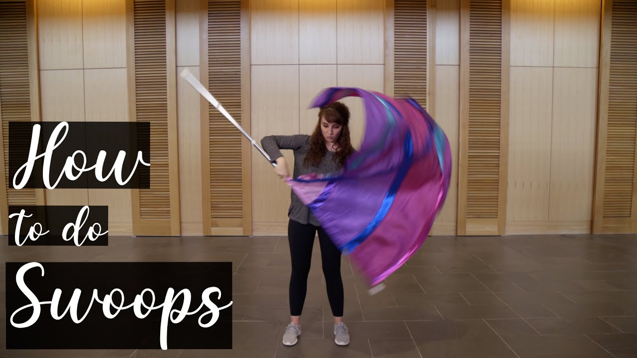 HOW TO DO SWOOPS | Color Guard Academy - YouTube