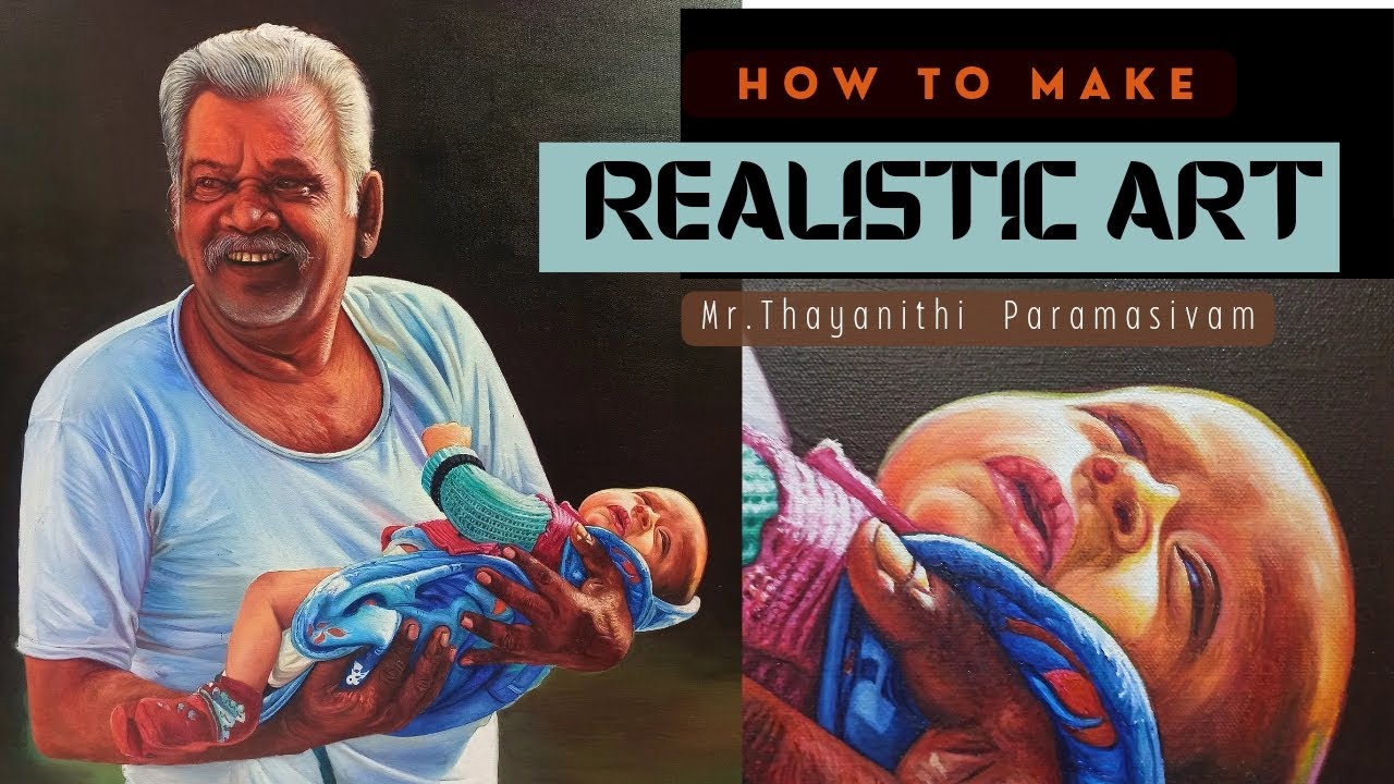 Realistic Art by OIL PAINT - Making - YouTube