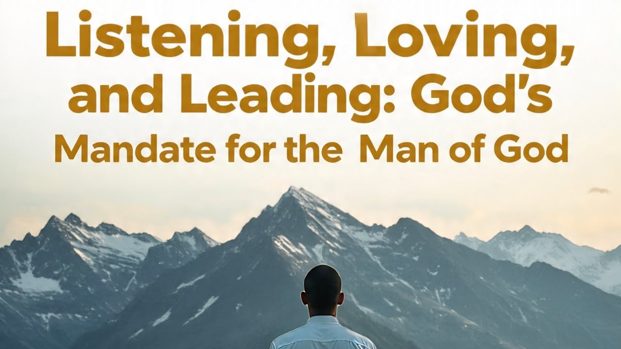 God's Mandate for the Man of God: Listening, Loving, and Leading ...