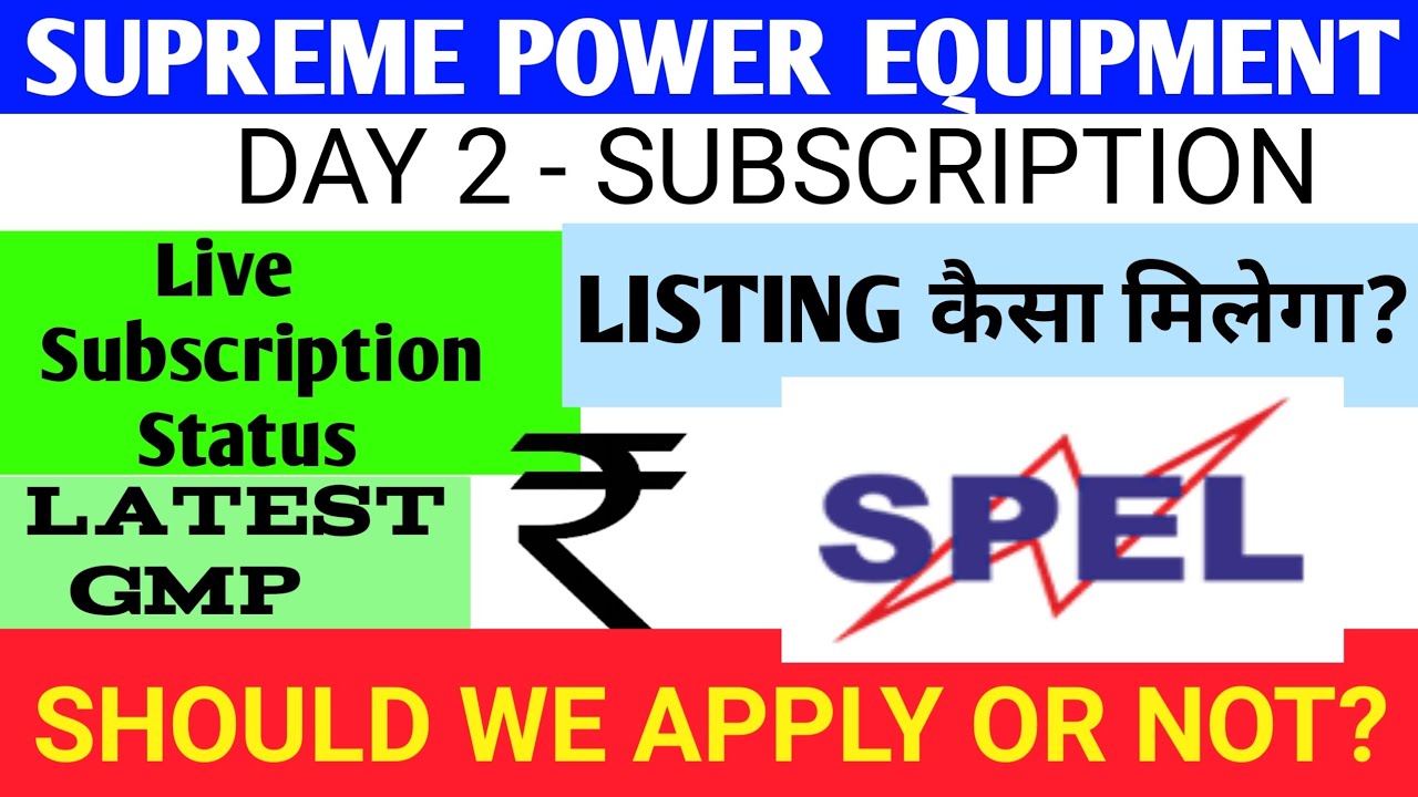 Supreme Power Equipment Ipo 🔴 Supreme Power Equipment Ipo Review 🔴 ...