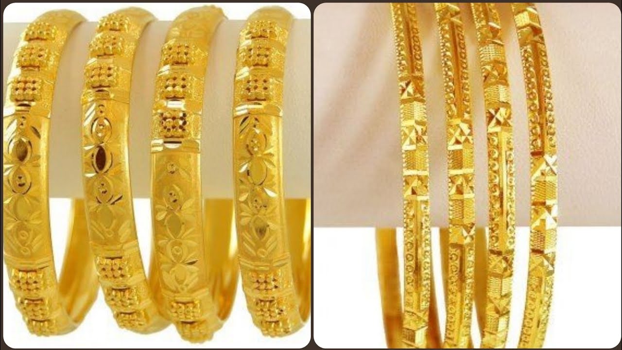 22k Gold Bangles Design 2020 - YouTube